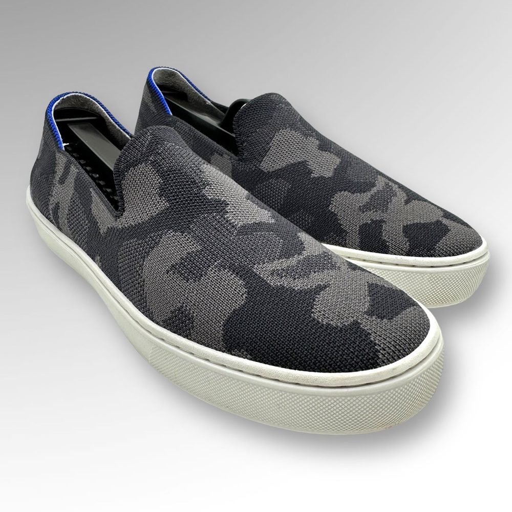 Rothys The Original Slip On Womens Sneakers Gray Camo… - Gem